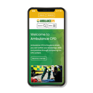 Ambulance CPD Mobile - Savage and Gray Design Ltd | Graphic Design, Web ...